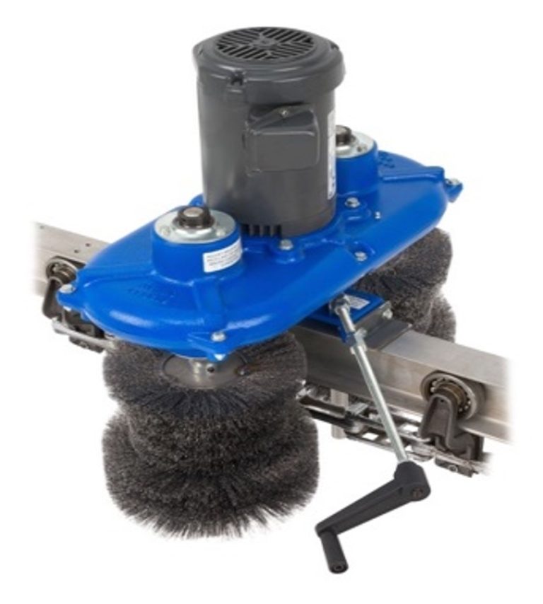 OP-8 Power Brush Cleaning System Conveyor Chain & Trolley Wheel Cleaner ...